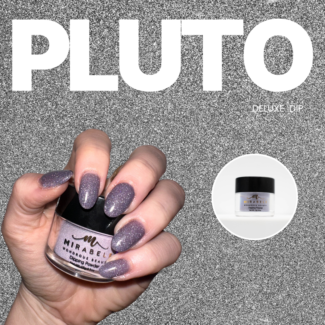 Grey Nail Colour - Pluto Deluxe Dip Powder – Mirabele Beauty