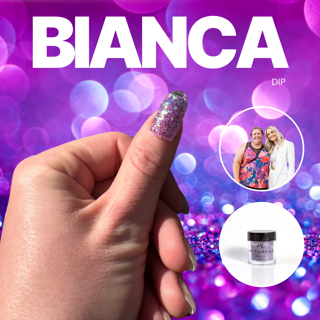Bianca - Chunky Purple Glitter with Flecks of Blue Dip Powder ...