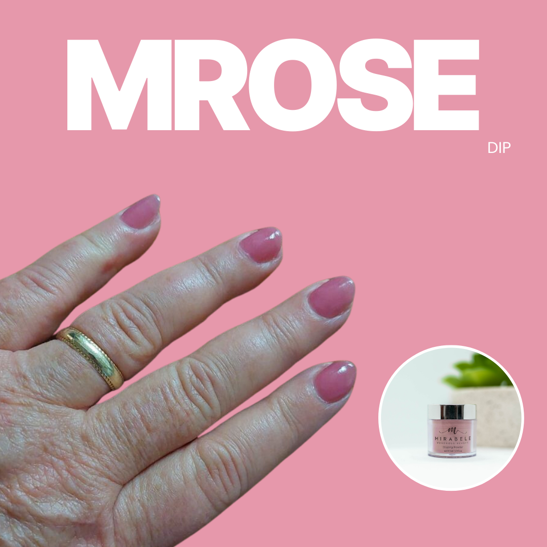 Dusty Pink Nail Colour - MRose Dip Powder – Mirabele Beauty