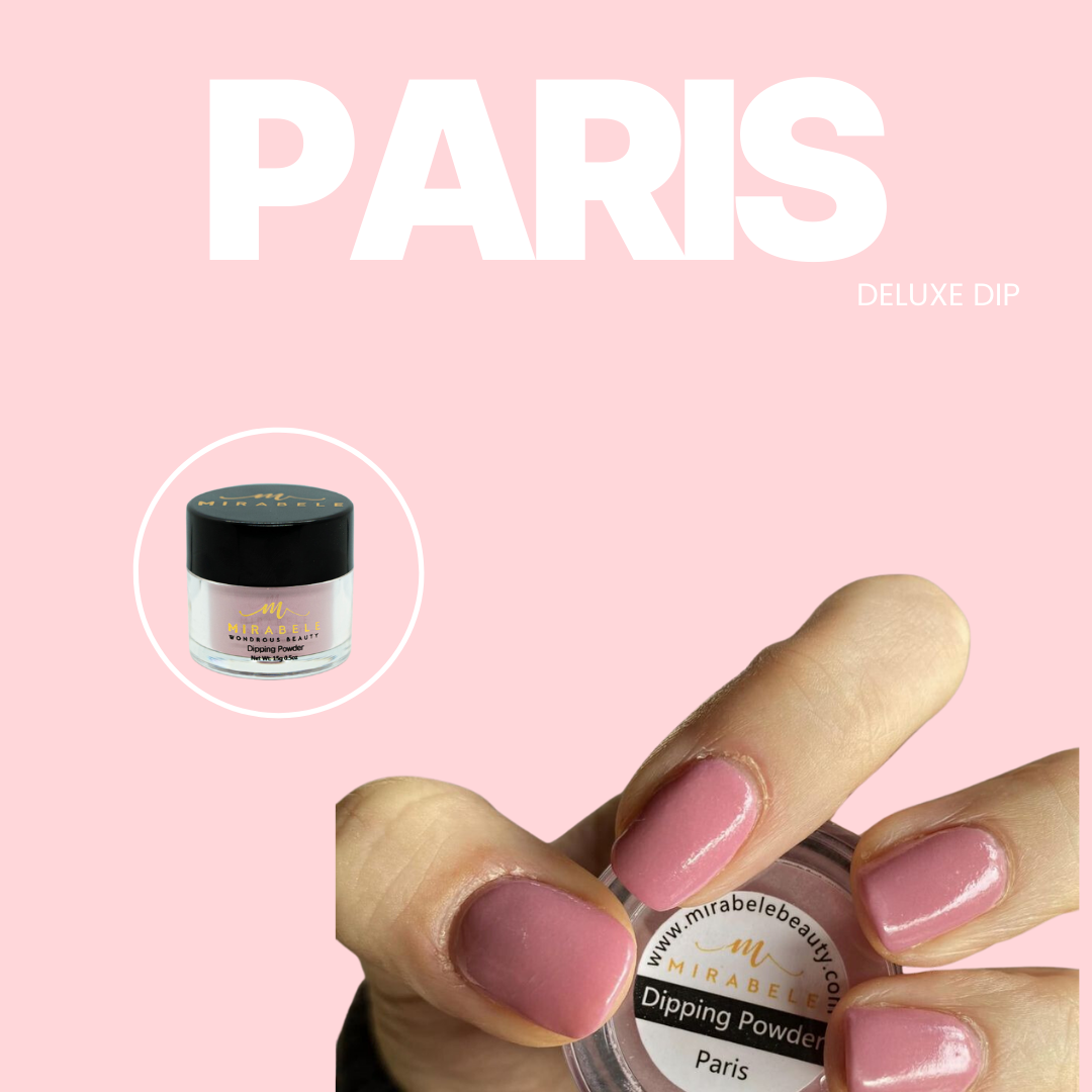 Paris Dusty Pink Shimmer Dip Powder – Mirabele Beauty