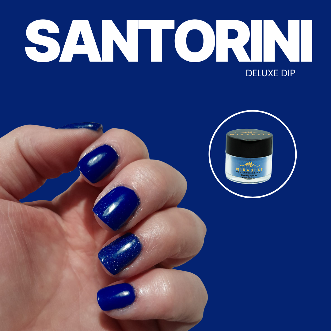 Santorini Blue Nail Dip Powder – Mirabele Beauty