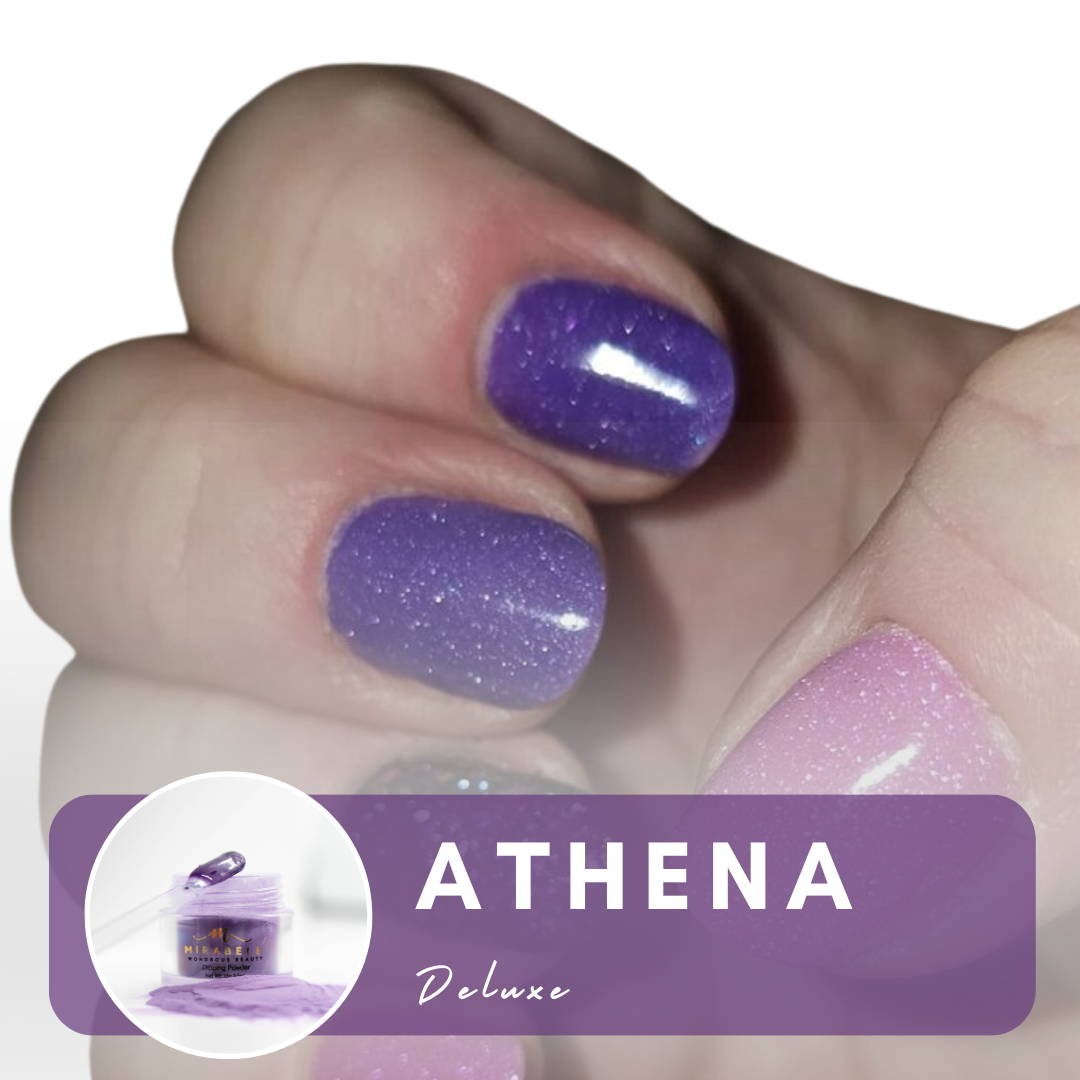 Purple Nail Colour - Athena Deluxe Dip Powder – Mirabele Beauty