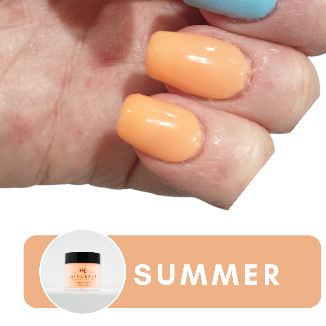 Orange Nail Colour - Orange Dip Powder – Mirabele Beauty