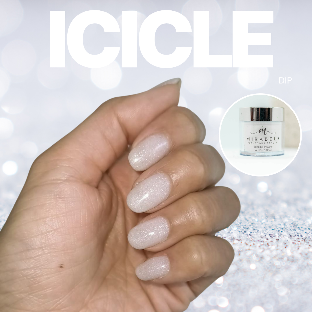 Hailey Bieber Inspired Nail Colour - Icicle Dip Powder – Mirabele Beauty